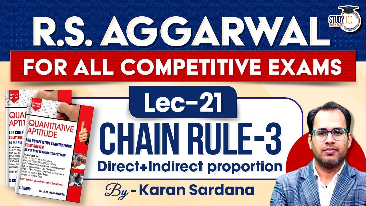 R.S. AGGARWAL | Quantitative Aptitude | Chain Rule-3: Direct Indirect ...