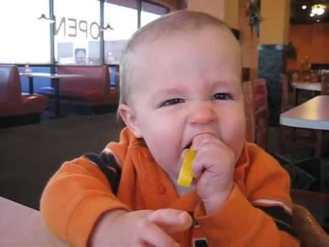 Baby funny Lemon Face - YouTube