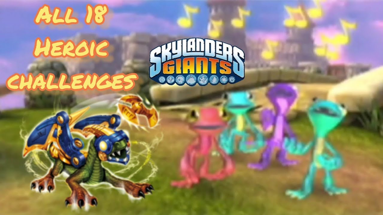 ALL 18 Heroic challenges | Skylanders Giants 100%, Everything Nightmare ...