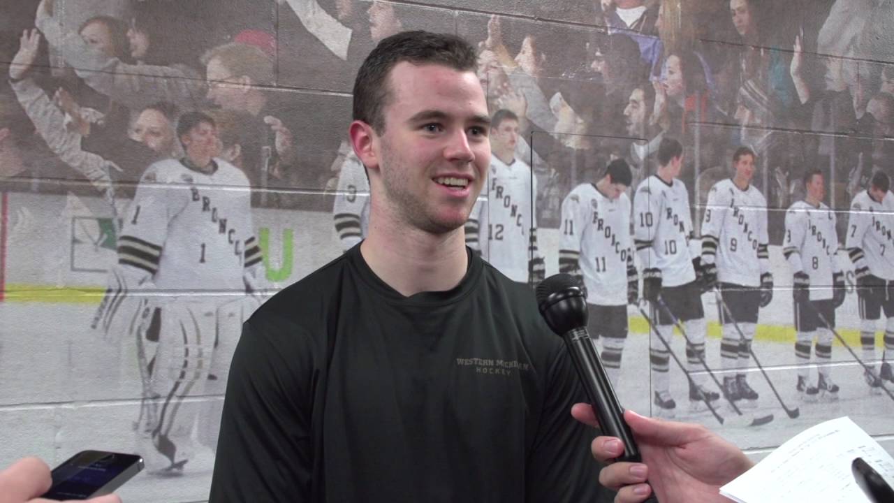 WMU Hockey - Postgame player interviews - YouTube