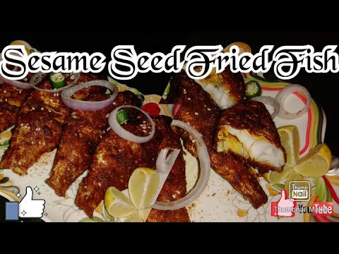 Sesame Fried Fish Recipe l Fried Fish Recipe l Crispy Fried Fish Recipe ...