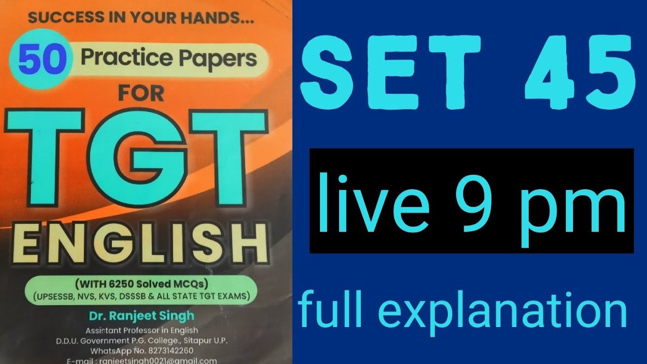 Up tgt English mock test for tgt English || Up pgt || Up tgt practice ...