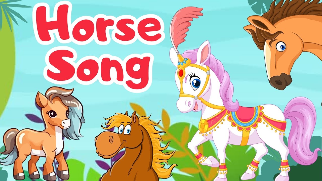 Animal Song | Horse Song| My Cute Little Horse| Best Animal Sounds Song ...