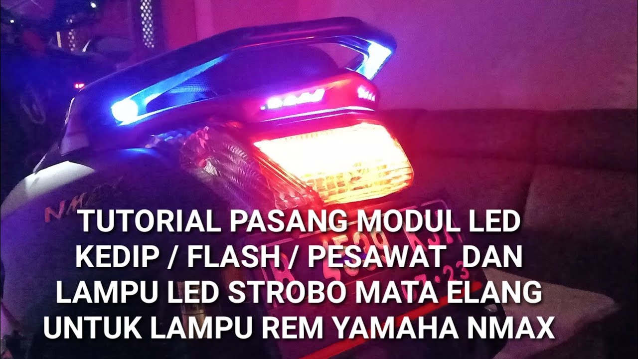 TUTORIAL CARA PASANG MODUL GENIT LAMPU BLITZ PESAWAT DAN LED MATA ELANG ...