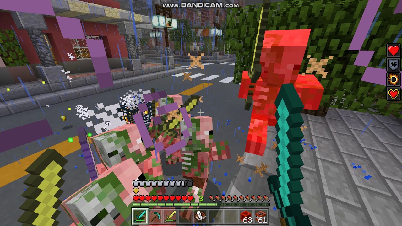Creeper Man Part Two Pigman Army and a Pig Friend - YouTube