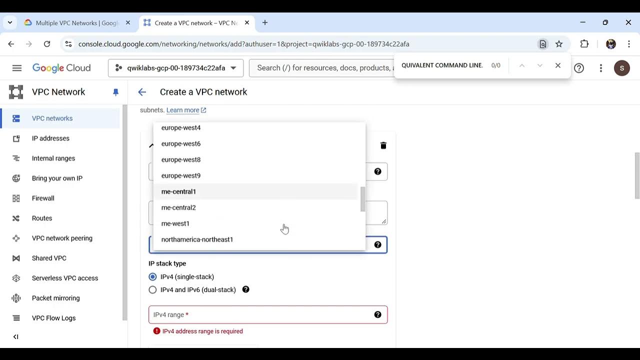 Multiple VPC Networks || Command Line H561W - YouTube