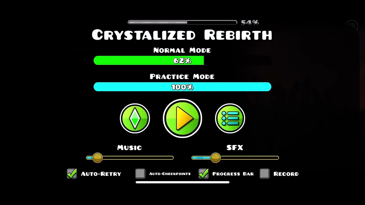 AMAZING BOSS BATTLE LEVEL | Crystallized Rebirth by Nikiy0 |Geometry ...
