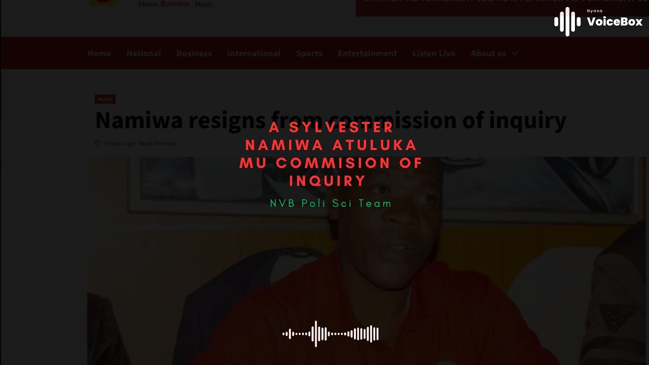 A Sylvester Namiwa Atuluka Mu Commision of Inquiry - YouTube