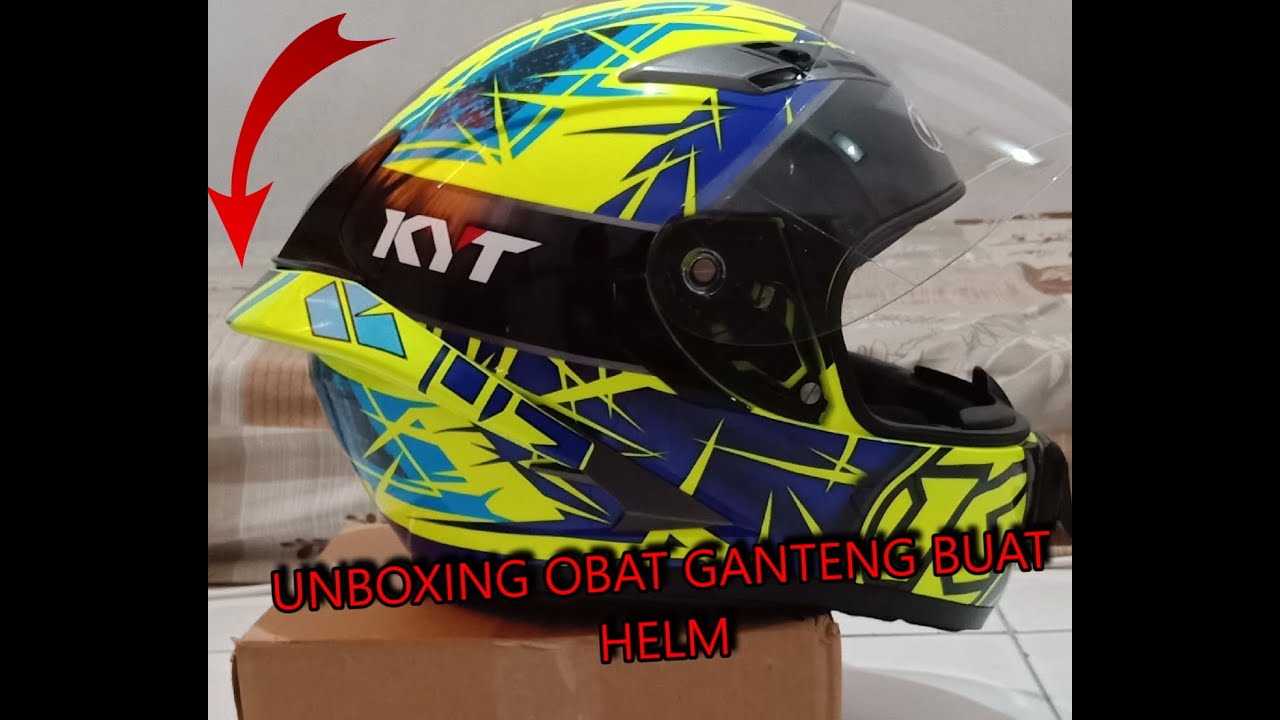 Unboxing dan pemasangan spoiler pada helm kyt falcon spike - YouTube