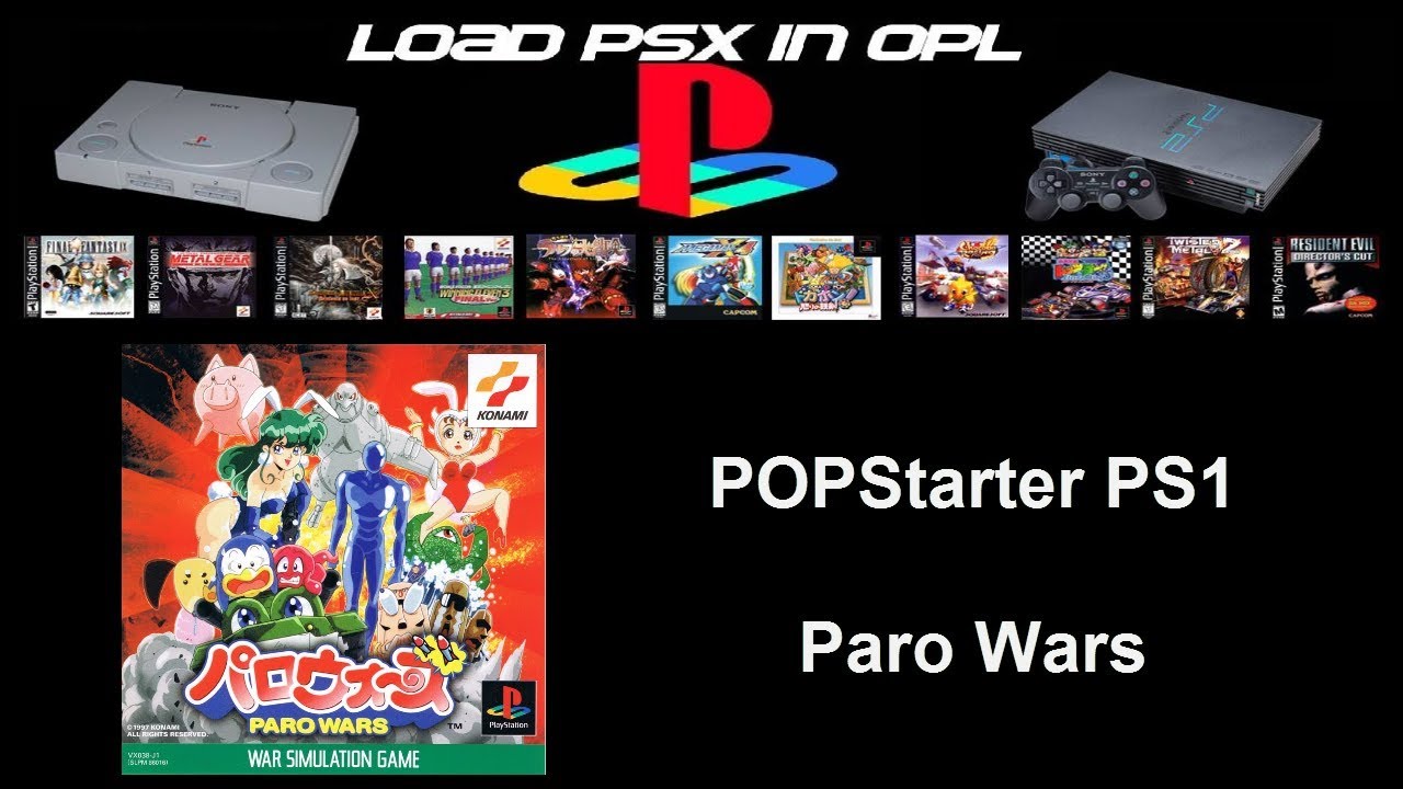 Paro Wars POPStarter ps2 - YouTube