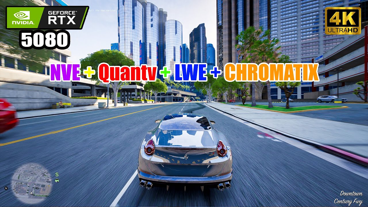 GTA V | 5Real + Quantv + Chromatix + LWE + Reshader | 4K Max Setting ...