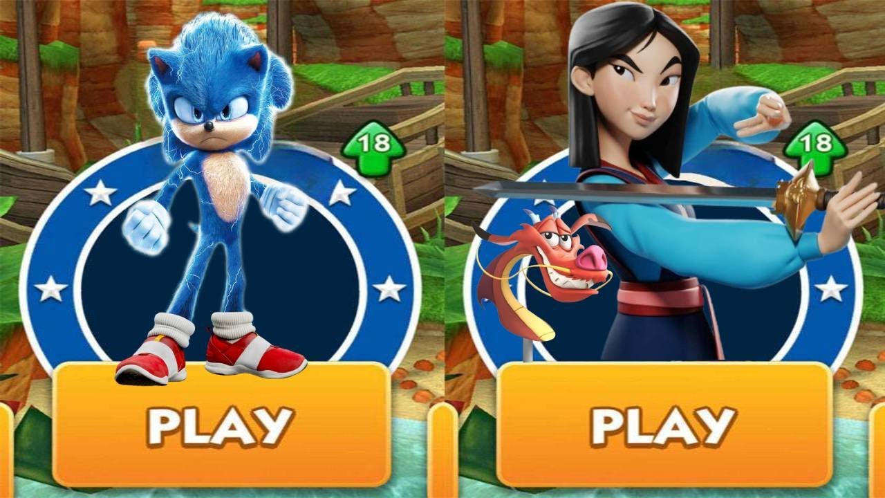Movie Sonic vs Mulan Run vs All Bosses Zazz Eggman - Sonic Dash - YouTube