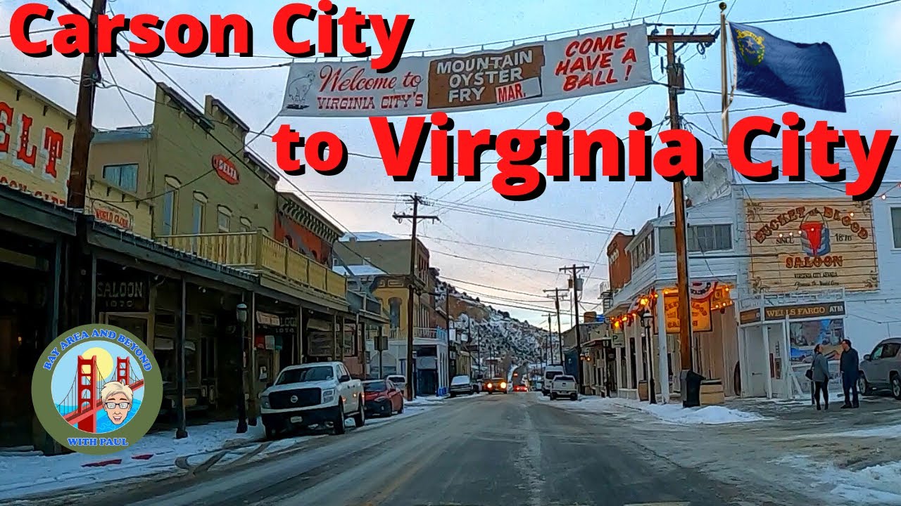 A drive from Carson City to Virginia City, Nevada in February - YouTube