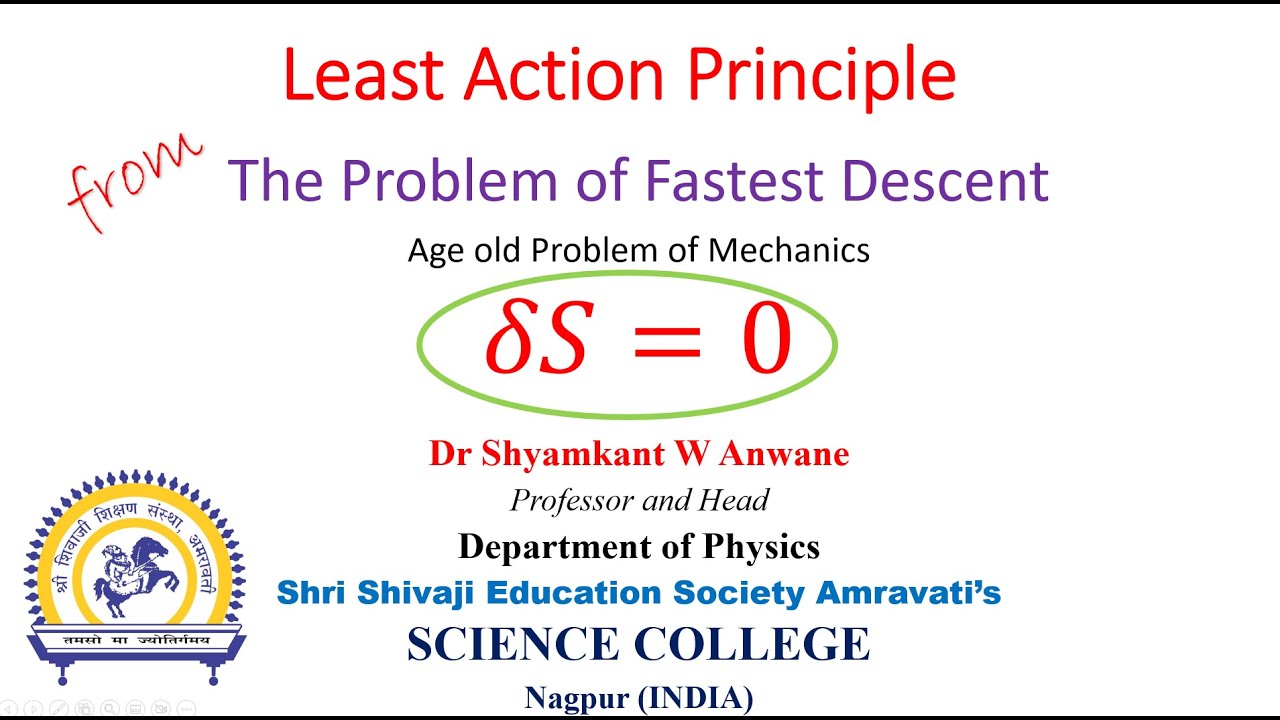 Least Action Principle - The Problem of Fastest Descent - YouTube