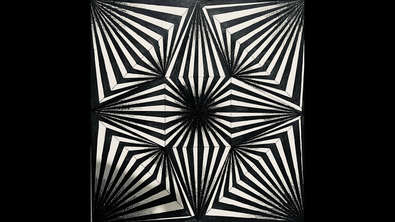 Easy Drawing Square Geometric Optical illusion 3D How to Draw #art # ...