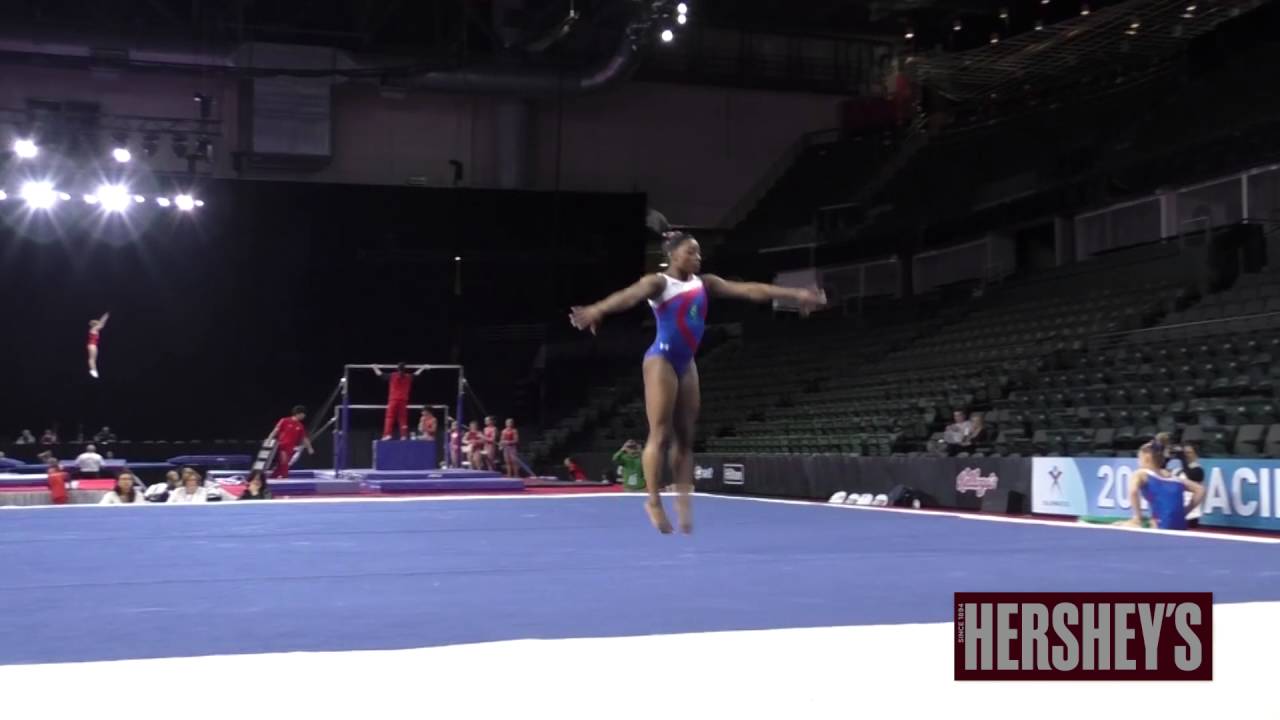 Simone Biles - Floor - 2016 Pacific Rim Championships - Podium Training ...