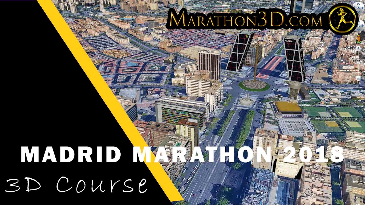 MADRID MARATHON 2021 3D Course | www.Marathon3D.com - YouTube