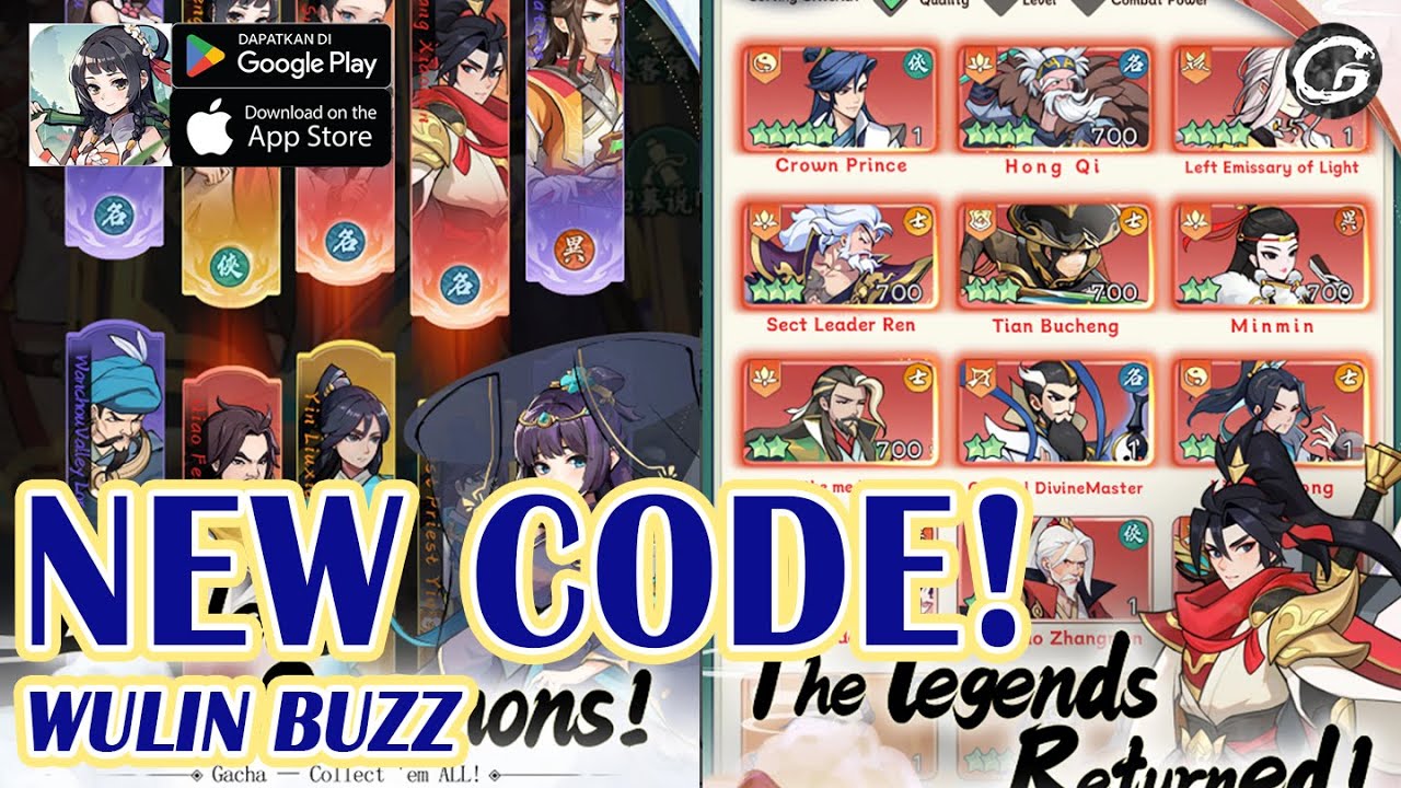 🎁 Wulin Buzz 4 Giftcodes & How to Redeem Codes - Mobile Game (Android/IOS) - YouTube