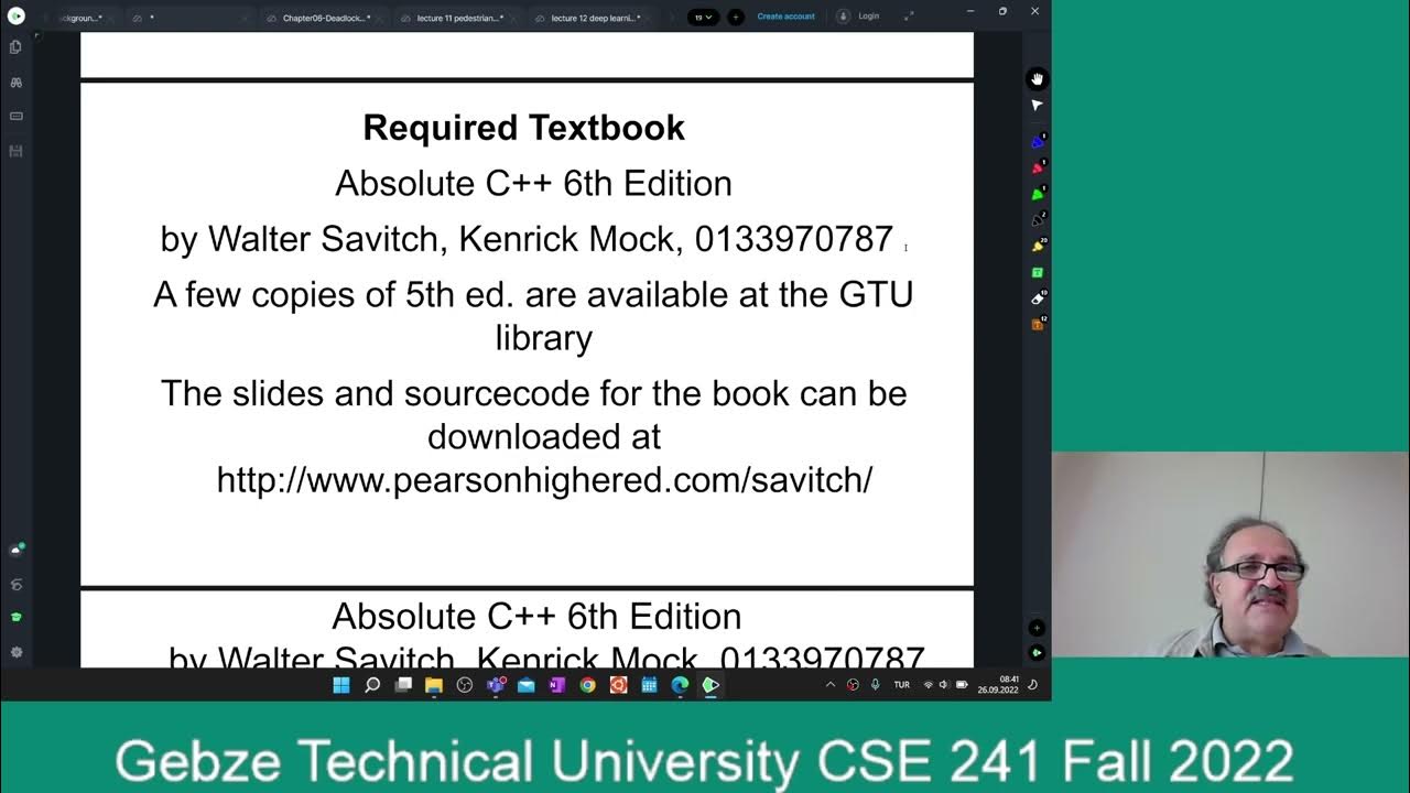CSE 241 Fall 2022 Sep 26 - YouTube