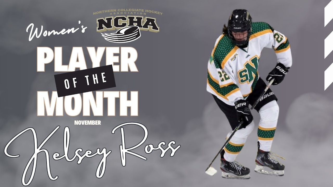 NCHA Women's Player of the Month (November, 2023) Kelsey Ross - YouTube