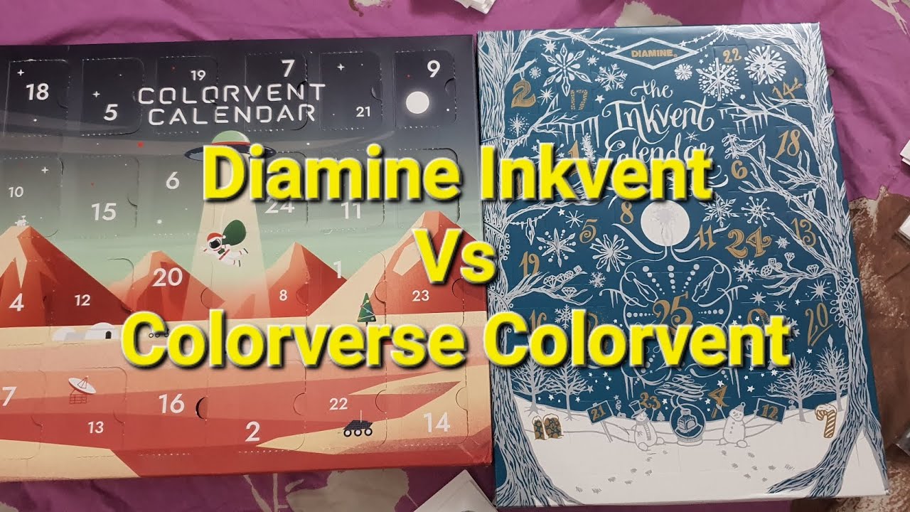 Battle of the Advent Calendars 2025 - Diamine Inkvent vs Colorverse ...