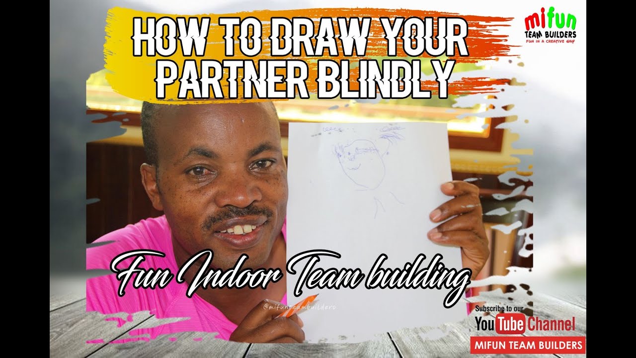 Team building activity - Sketch your partner blindly - YouTube