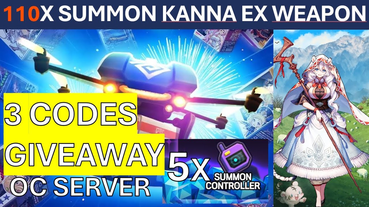 110X Summons For Kanna EX WEAPON! + GIVEAWAY for OC SERVER (3x5 summon ...
