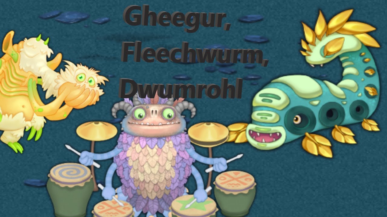 My Singing Monsters - Gheegur, Fleechwurm, and Dwumrohl Trio - YouTube