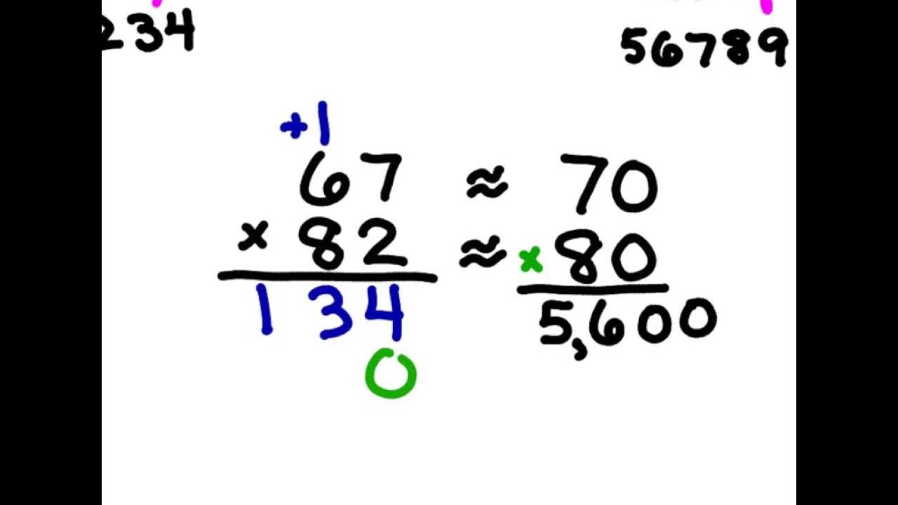 4th Grade Estimating Products: 2 Digit by 2 Digit - YouTube