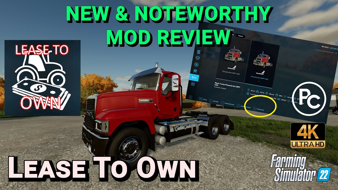 Farming Simulator 22 Mod Review | Lease to Own - YouTube