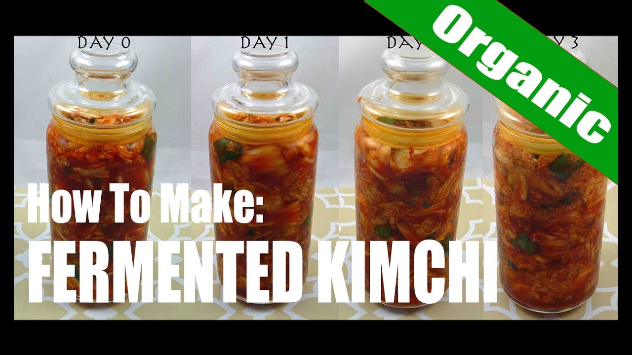How To Make Probiotic Fermented Kimchi - YouTube