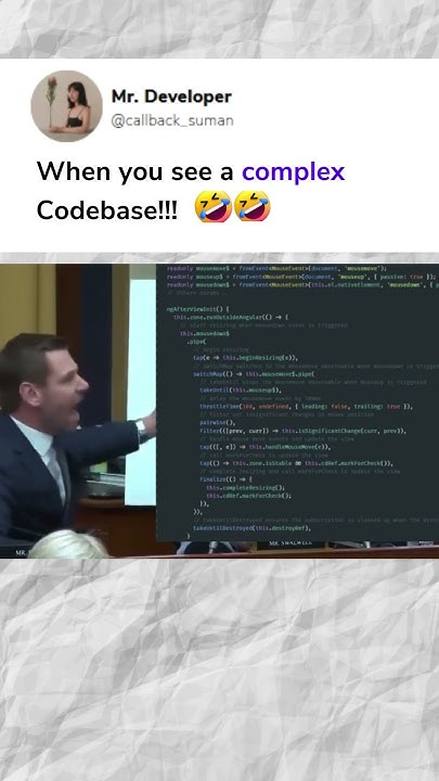 When you see a complex Codebase!!! #funny #codermemes #coding - YouTube