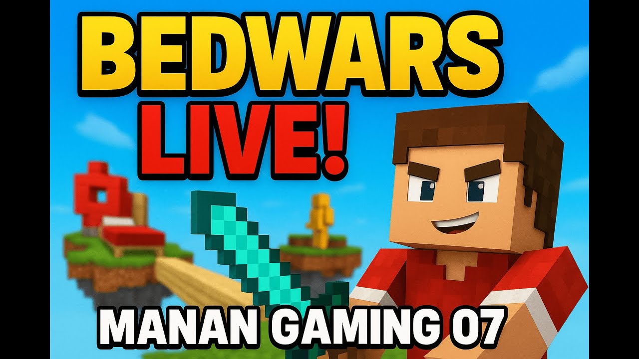 🔥 BEDWARS LIVE! | Manan Gaming 07 | INSANE RUSH & CLUTCHES - YouTube