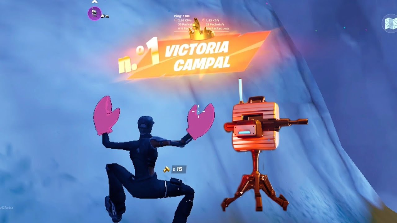 me carrea el maletín torreta en fortnite - YouTube