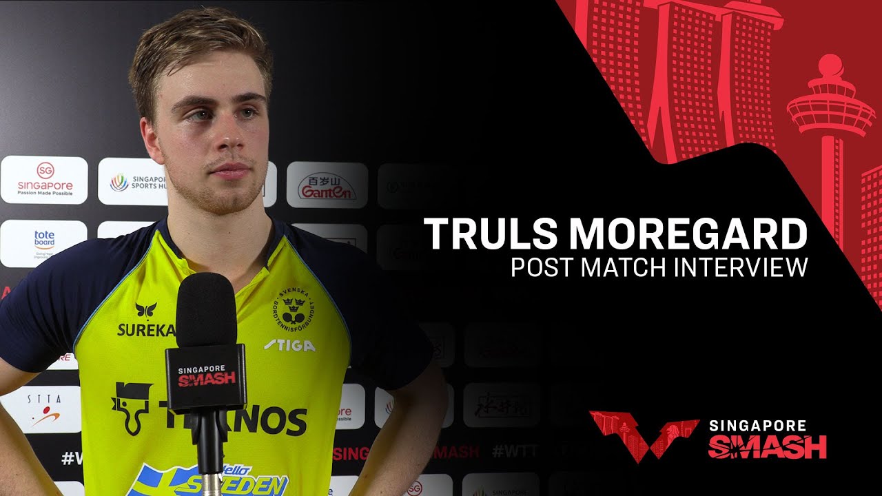 Truls Moregard R16 Post Match Interview | Singapore Smash 2023 - YouTube