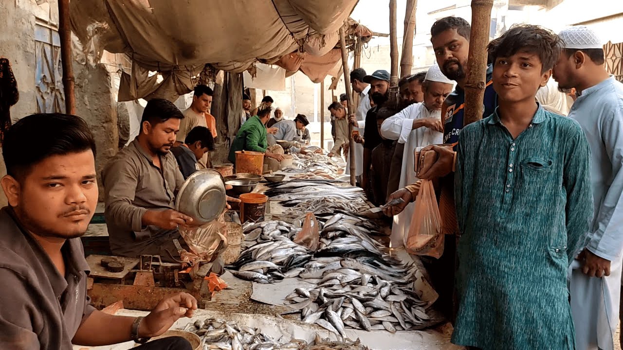 New Orangi Town Fish Market - Machli Bazaar - Bangali Para Karachi ...