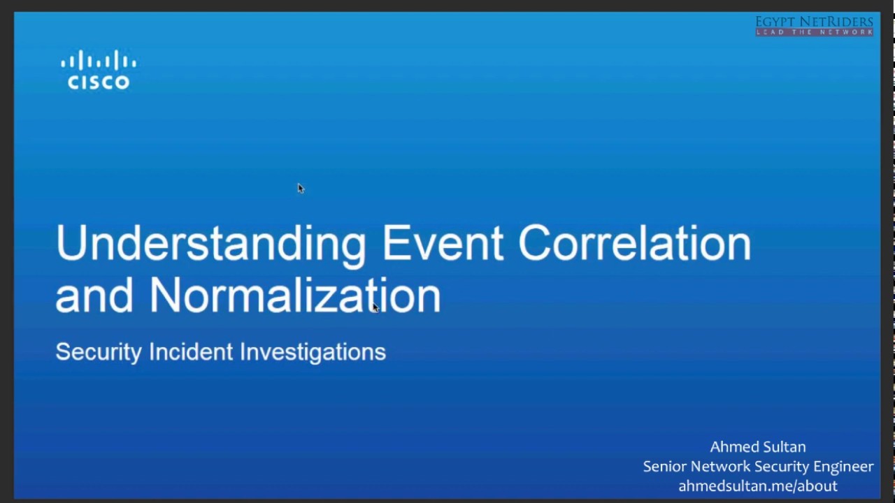4- Understanding Event Correlation and Normalization - YouTube