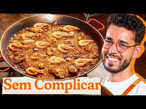 Paella de Frango e Camarão – Mais fácil do que parece!