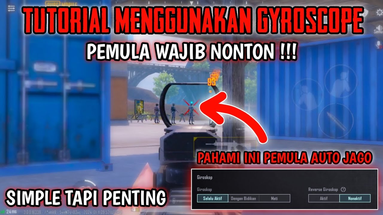 CARA MENGGUNAKAN GYROSCOPE UNTUK PEMULA | GYROSCOPE SETTING | PUBG ...
