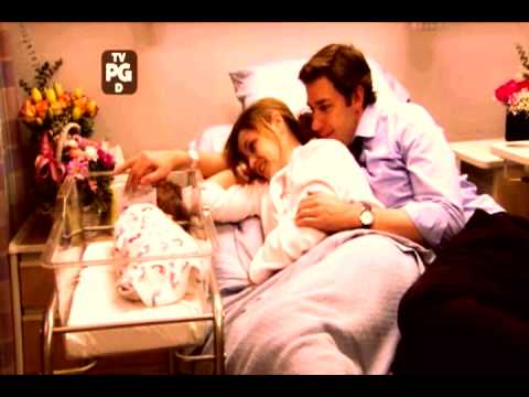 Jim, Pam, and Baby Halpert! - YouTube