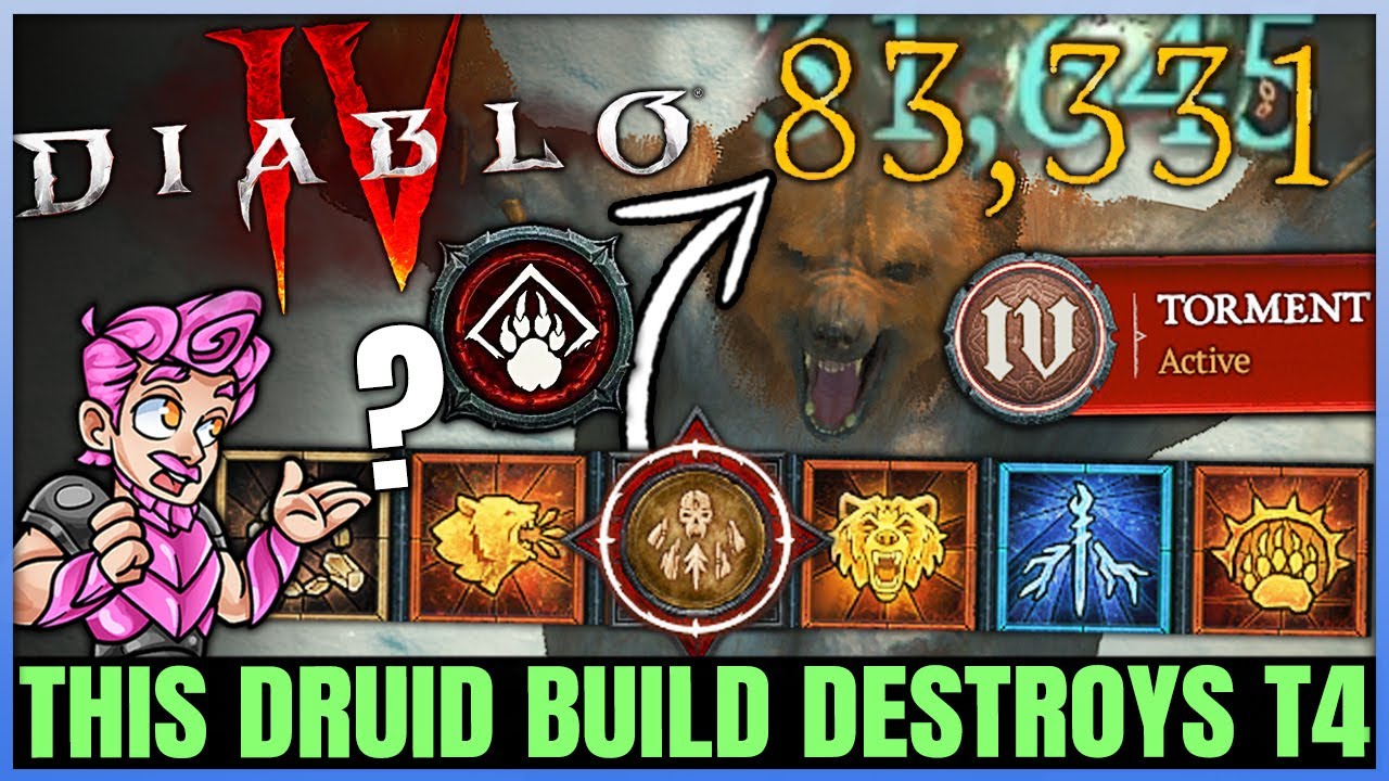 Diablo 4 - New Best Druid Build Update - One Shot Elites & Lvl 55 ...
