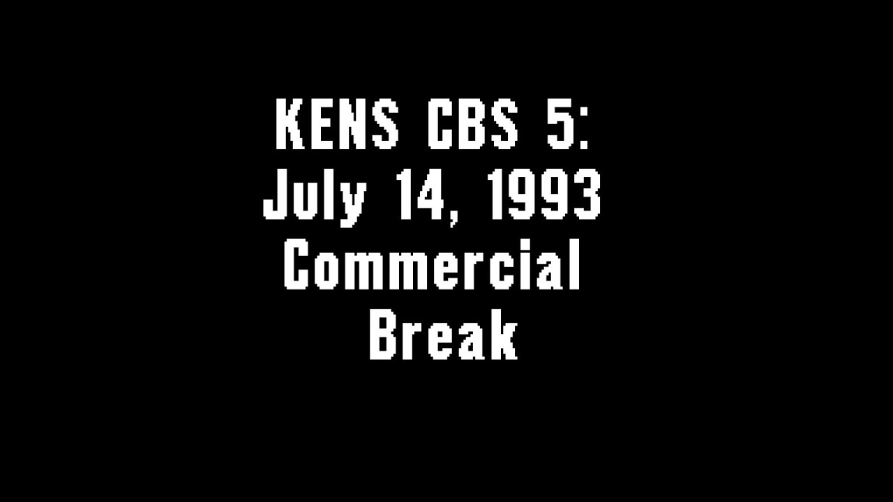KENS CBS 5: July 14, 1993 Commercial Break - YouTube