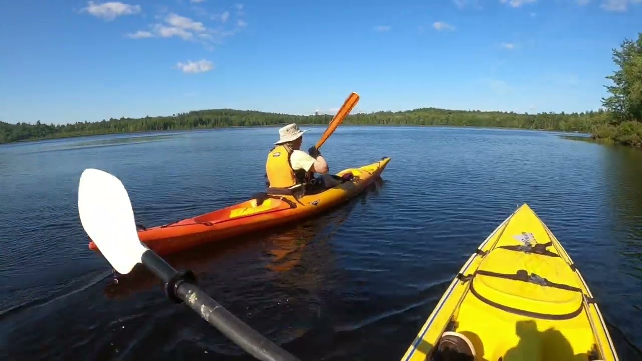 Kayaking on Pierce Pond in Maine - YouTube