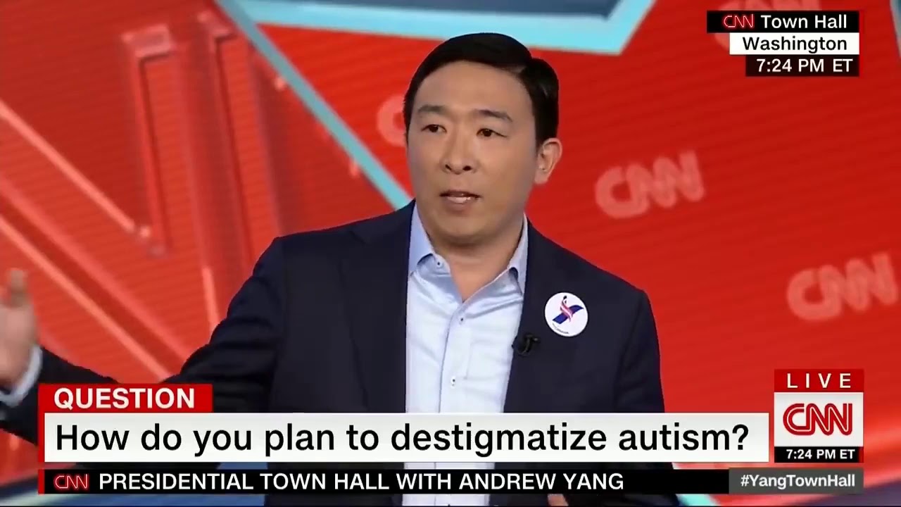 How Will Andrew Destigmatize Autism - Andrew Yang - CNN Town Hall - YouTube