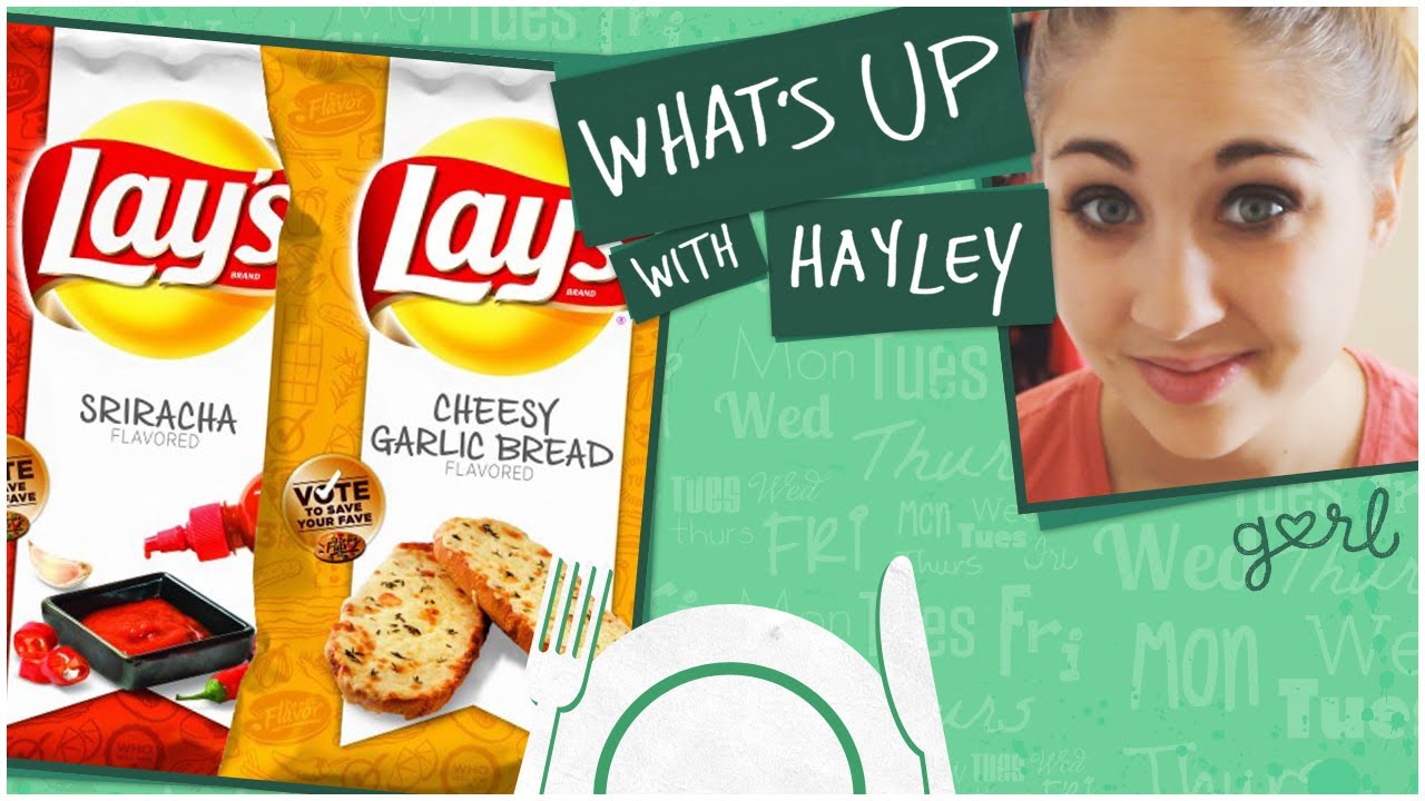 Lays New Flavor Food Battle - What's Up With Hayley - YouTube