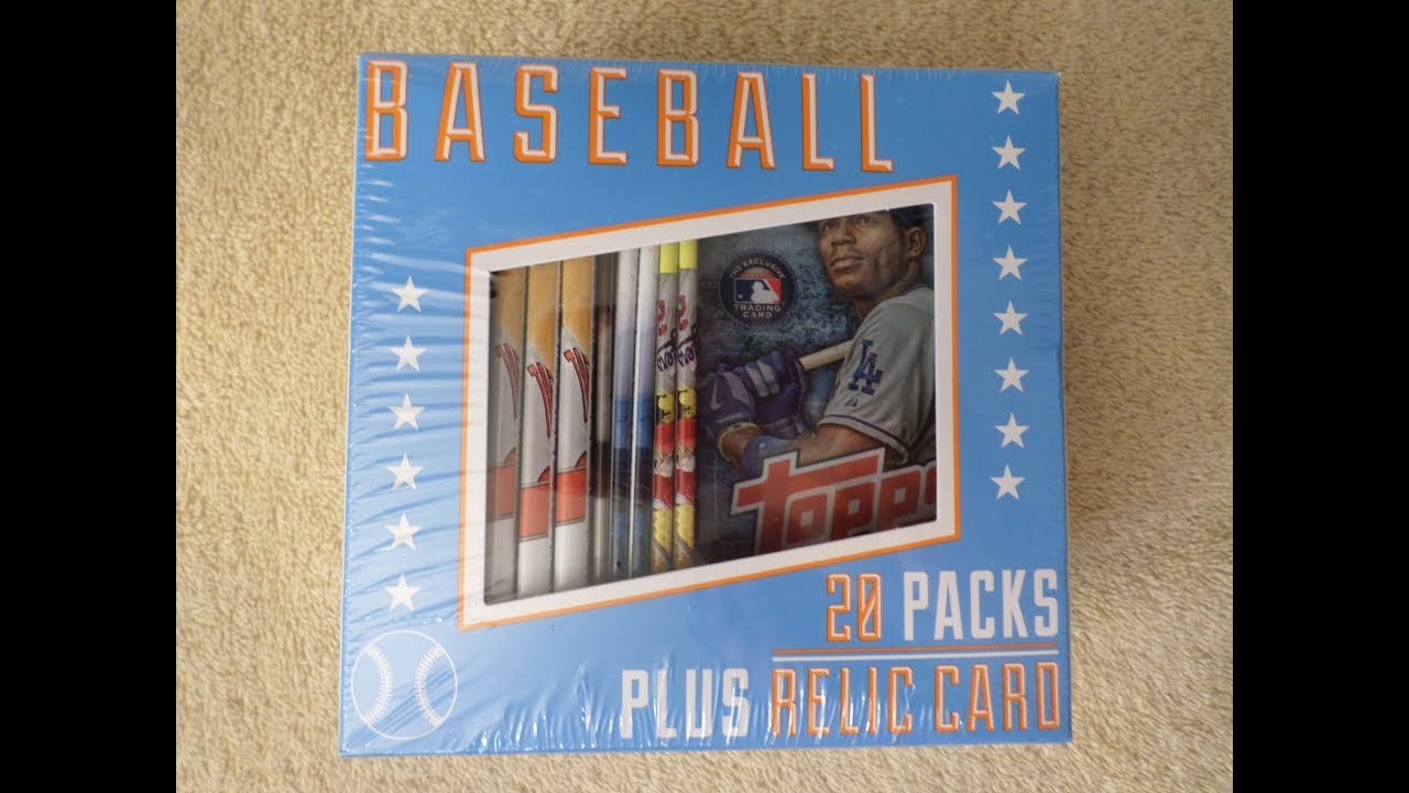 19.99 Fairfield Baseball - 20 Pack Box Plus "Relic Card" - YouTube
