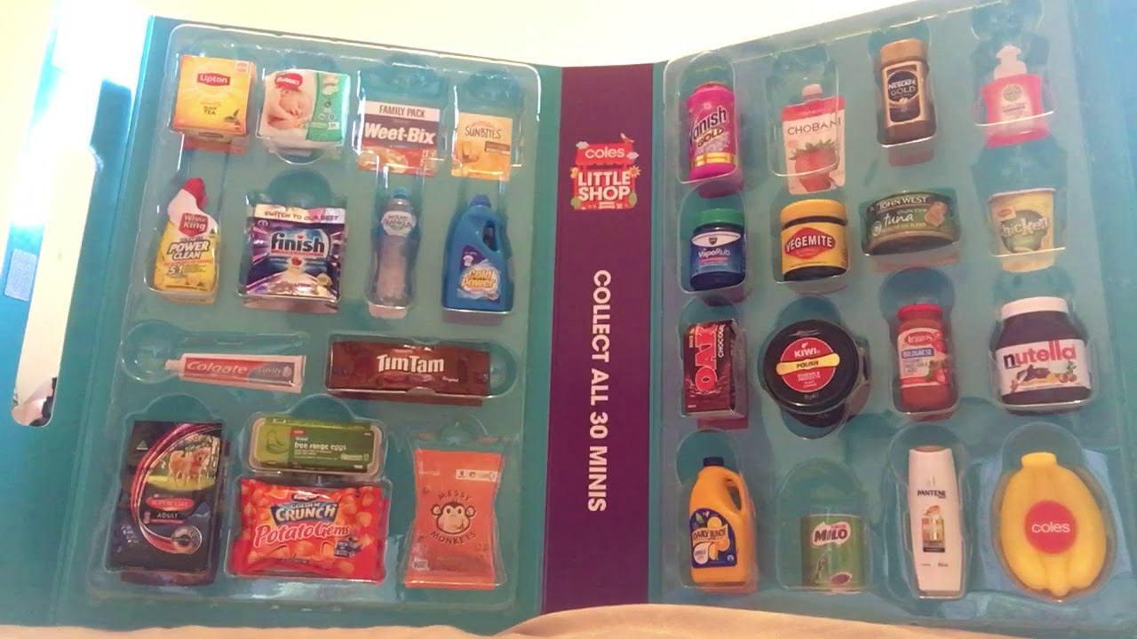 Coles little shop full set giveaway - YouTube