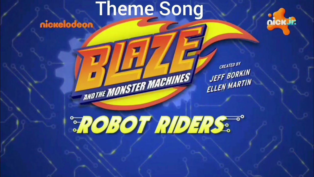 Blaze Y Los Monster Machines: Robot Riders Robots Corredores intro in English on Nick Jr LA ...