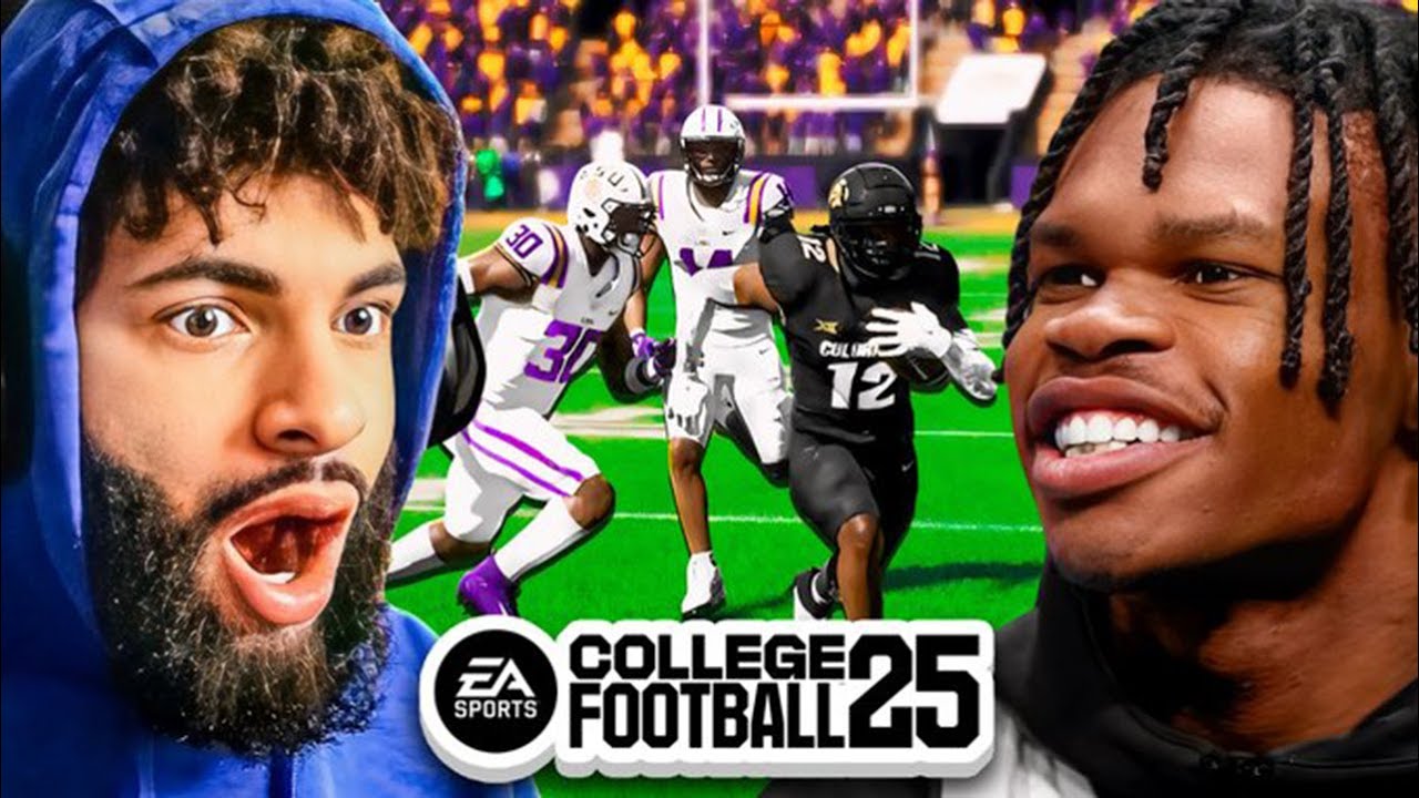 PRINCEJMG VS COVER ATHLETE TRAVIS HUNTER IN CFB 25!!! LSU VS COLORADO ...