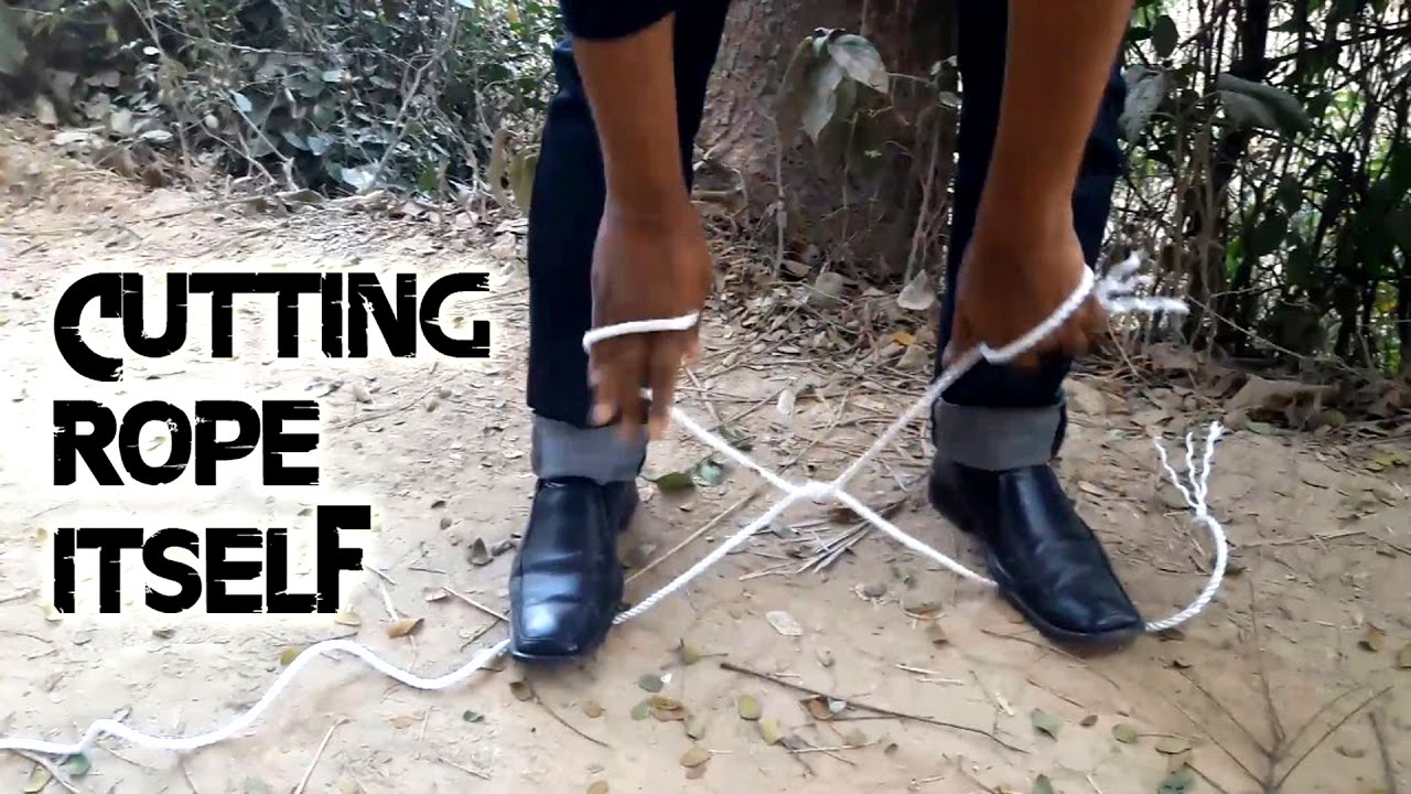 How to Cut Rope with itself l MrSaaf Ultimate Hacks - YouTube
